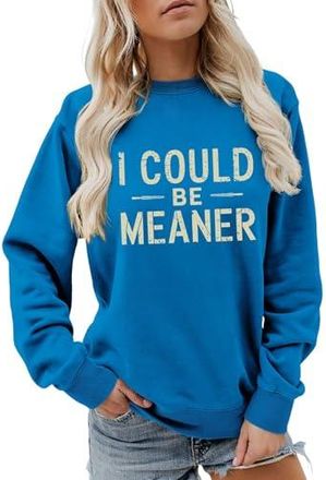 Generic Sweat-shirts pour femmes UK Sweat-shirt imprim&eacute; graphique surdimensionn&eacute; haut col rond manches longues automne hiver d&eacute;contract&eacute; confortable automne m