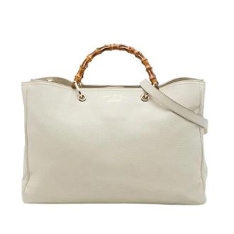 Gucci Sac bandouli&egrave;re vintage en bambou Pre-owned - Femme - Pre-owned - Blanc - Taille: ONE Size