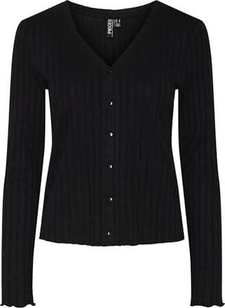 Pieces Pciris Cardigan Noos, Noir, L Femme