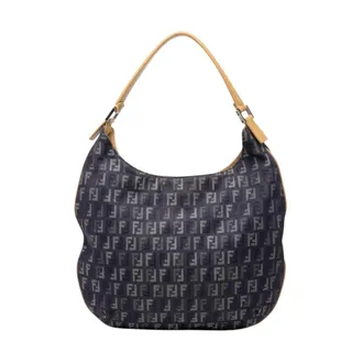 Fendi Pre-owned Bedruckte Hobo Bag - - Pre-owned - Damen - Blau - ONE SIZE