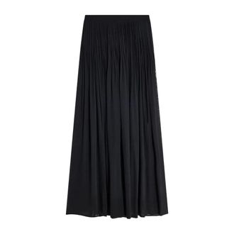 Semicouture Georgette Maxirock - - Skirts - Damen - Schwarzk - S