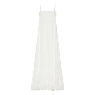 Saint Laurent Crisp Textured Flamed Poplin Dress - - Dresses - Damen - Wei&szlig; - XS