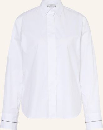 PESERICO Peserico Hemdbluse Mit Schmuckperlen weiss