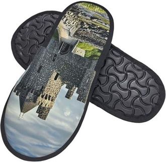 Generic Chaussons Dunguaire Épais Pantoufles Antidérapantes Pantoufles En Coton Pour Voyage De Camping Hôtels L