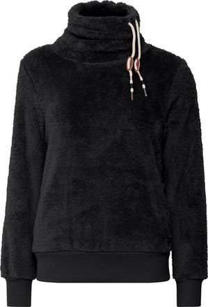 Oxmo Anniki Sweatpullover Sweatshirt Herren Pullover mit Teddy Tubeneck Schlauchkragen mit Kordel, Größe:XL, Farbe:Black (194007)