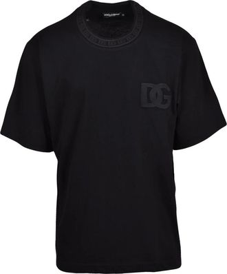 Dolce & Gabbana Homme, Tops, Noir, Taille: 2XL Dolce & Gabbana tshirt