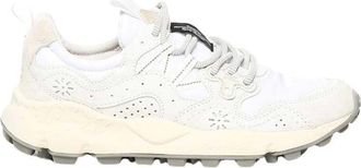 Flower Mountain Homme, Chaussures, Blanc, Taille: 43 EU Baskets Sportives Rulis Uni Suede/Nylon