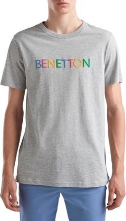 Benetton T- Shirt 3i1xu100a, Melange 938, Large Hommes