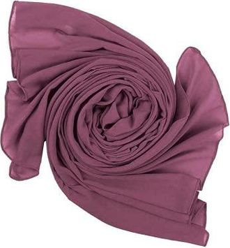 KAV Foulard de t&ecirc;te hijab uni &eacute;l&eacute;gant en mousseline pour femme - Changeur de soie et turban de couleur l&eacute;ger grande couverture de cheveux maxi pour filles
