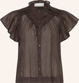 Neo Noir Neo Noir Bluse Vinsa S Mit R&uuml;schen braun
