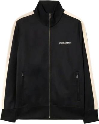 Palm Angels Homme, Sweatshirts et sweats &agrave; capuche, Noir, Taille: XL Veste de surv&ecirc;tement Classic Logo