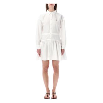 Polo Ralph Lauren Cotton Hemdblusenkleid - - Dresses - Damen - Wei&szlig; - M
