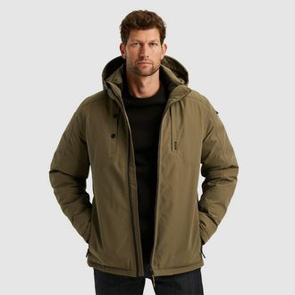 PME Legend Outdoorjacke Semi long jacket STEARPACKER Ottoman mit Kapuze