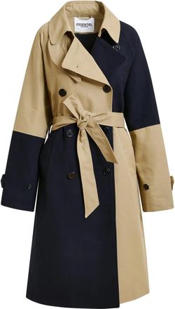 Essentiel manteau Just à design colour block - Tons neutres