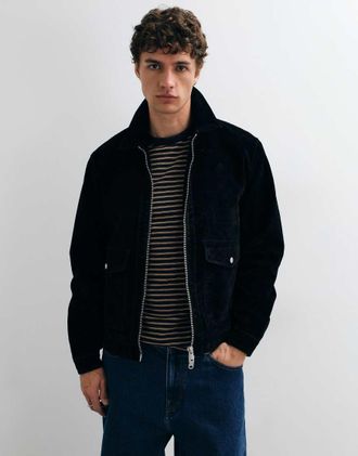 Only & Sons veste imitation cuir noire