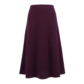 SOLOTRE Woll-Midirock - - Skirts - Damen - Lila - M