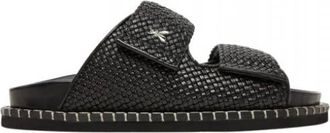 Patrizia Pepe Femme, Chaussures, Noir, Taille: 37 EU Leather Slider