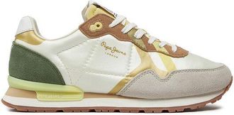 Pepe Jeans London Sneakers Brit Print W PLS40010 Weiß