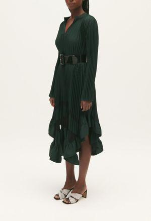 Claudie Pierlot Robe mi-longue pliss&eacute;e