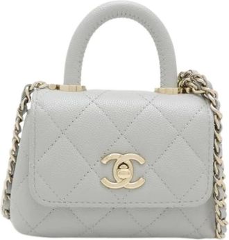 Chanel Sac &agrave; main Pre-owned - Femme - Pre-owned - Gris - Taille: ONE Size
