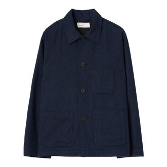 Universal Works Ives Jacke - - Jackets - Herren - Blau - XL