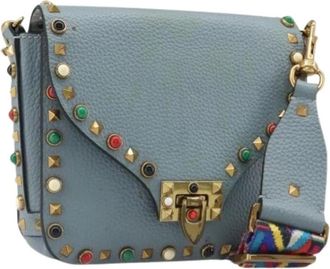 Valentino Sac bandouli&egrave;re vintage doccasion - Femme - Pre-owned - Bleu - Taille: ONE Size