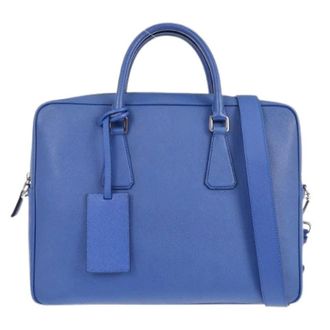 Prada unisex, Pre-owned, Bleu, Taille: ONE Size Sac &agrave; main en cuir vintage Pre-owned