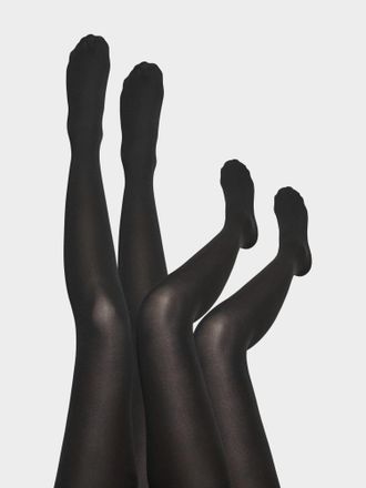 Bataillon Belette Strumpfhose Strumpfhose blickdicht Damen warm & rei&szlig;fest (2er Pack)