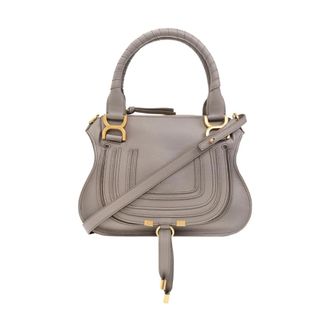 Chlo&eacute; Marcie Double Small Schultertasche - - Bags - Damen - Grau - ONE SIZE