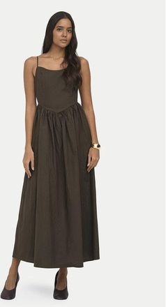 Only Sommerkleid Likara 15371869 Dunkelbraun Regular Fit