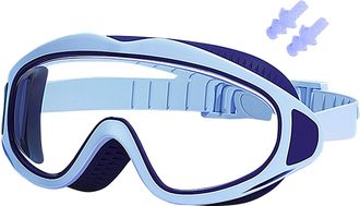 Generic Schwimmbrille f&uuml;r Kinder, auslaufsicher, UV-Schutz, Tauchbrille mit Ohrst&ouml;pseln, Anti-Beschlag, auslaufsicher, Weitsicht, Wassersportbrille