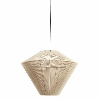 Light & Living H&auml;ngeleuchte Felida - Creme - &Oslash;53cm - Rund - Textilien - H&auml;ngelampe & Pendellampe - Lampe Wohnzimmer & Schlafzimmer - Pendelleuchte Esstisch