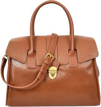 House Of Leather Tacoma Sac &agrave; bandouli&egrave;re en cuir v&eacute;ritable pour femme, peau, 30 x 23 x 16 cm