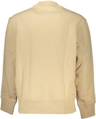 Calvin Klein Logo-Embroidered Cotton Sweatshirt - Beige