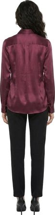 Dolce & Gabbana Womens Purple Silk Shirt