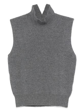 Dondup haut nervuré à col montant - Gris