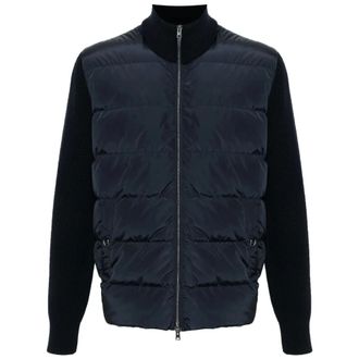 Herno Homme, Vestes, Bleu, Taille: XL Quilted Cardigan