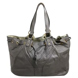 Saint Laurent Pre-owned Leder Schultertasche - - Pre-owned - Damen - Grau - ONE SIZE