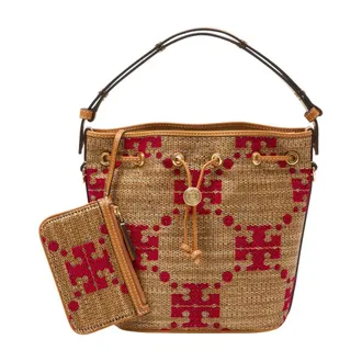 Tory Burch T-Monogram Shoulder Bag - Beige