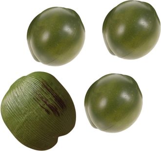 Holibanna 4Stücke Künstliche Kokosnüsse Dekoratives Obstmodell Aus Hochwertigem Realistische Requisite Für Party Dekoration Restaurant Display Und Lehrmittel