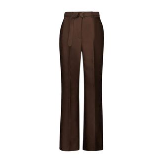 Zimmermann Espresso Woll Straight-Fit Hose - - Trousers - Damen - Braun - S