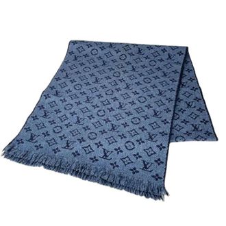 Louis Vuitton Pre-owned Foulard en laine Monogram Escale - Femme - Pre-owned - Bleu - Taille: ONE Size