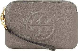 Tory Burch Femme, Sacs, Gris, Taille: ONE Size Perry Bombe Wristlet Clutch