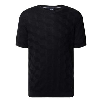 Joop Homme, Pulls, Noir, Taille: L T-shirt en maille d&eacute;corative
