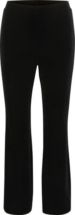 Part Two Damen Womens Trousers Velvet Flared Legs High-Waisted Regular Fit Hose, Black