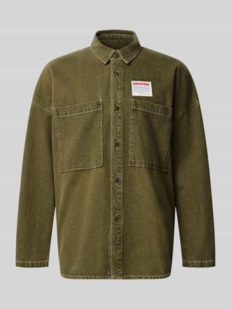 American Vintage Relaxed Fit Jeanshemd mit Label-Detail Modell UZATOWN CHEMISES