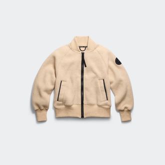 Canada Goose Sierra Bomberjacke aus Fleece - Black Label (Weiblich, Light Tan, XS)