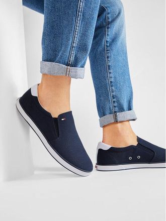 Tommy Hilfiger Sneakers aus Stoff Harlow 2D FM0FM00597 Dunkelblau