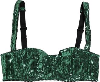Dolce & Gabbana Femme, Sous-v&ecirc;tements, Vert, Taille: 38 FR Nyon Balconnet Bra