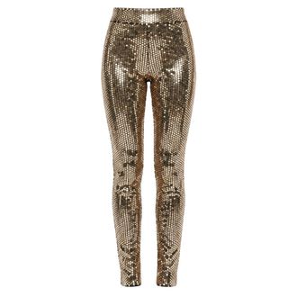 Dolce & Gabbana Pantalon slim - Femme - Pantalons - Jaune - Taille: 36 FR